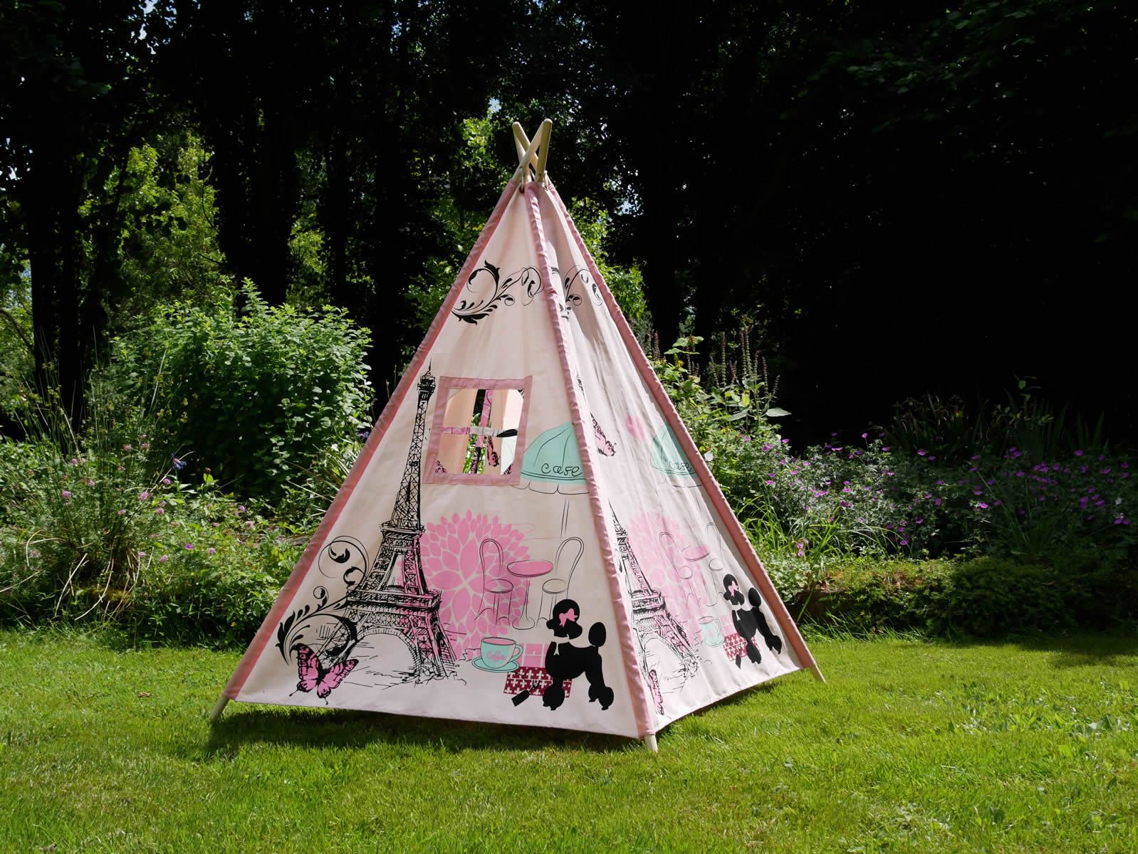 Un tipi rose pour fille – Tipi enfant childfun