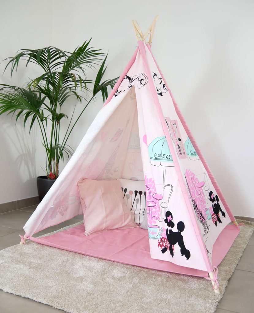Un tipi rose pour fille – Tipi enfant childfun